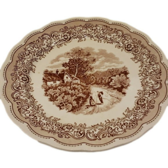 Swiss Landscape | Dining | Vintage Swiss Landscape Dinner Plate White ...